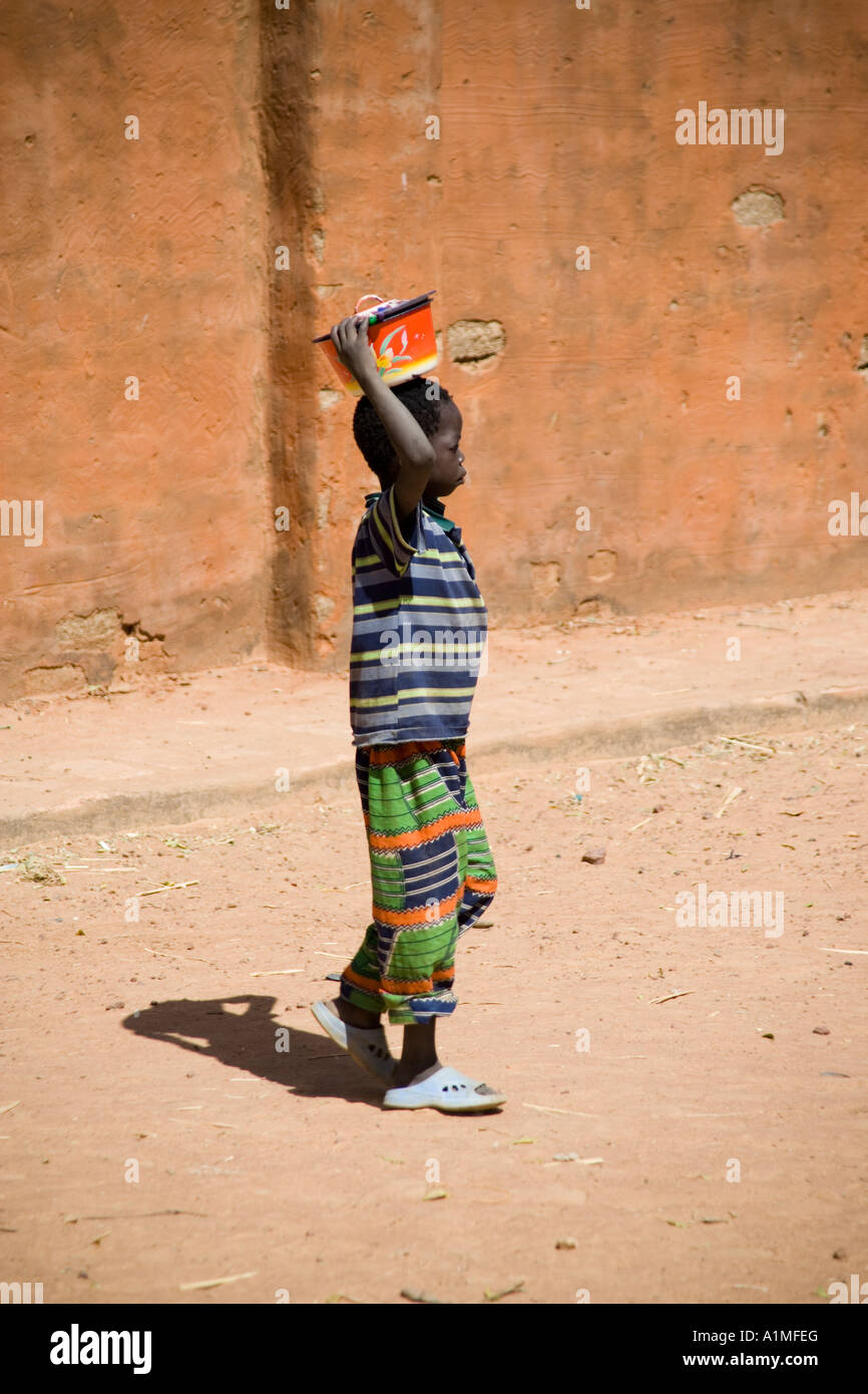 Child in the town of Segoukoro the old Segou,Mali, West Africa Stock ...