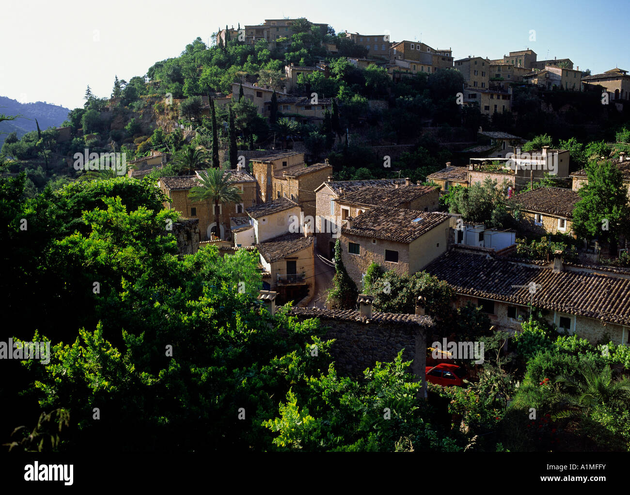 village of deia island of mallorca balearic islands spain Stock Photo ...