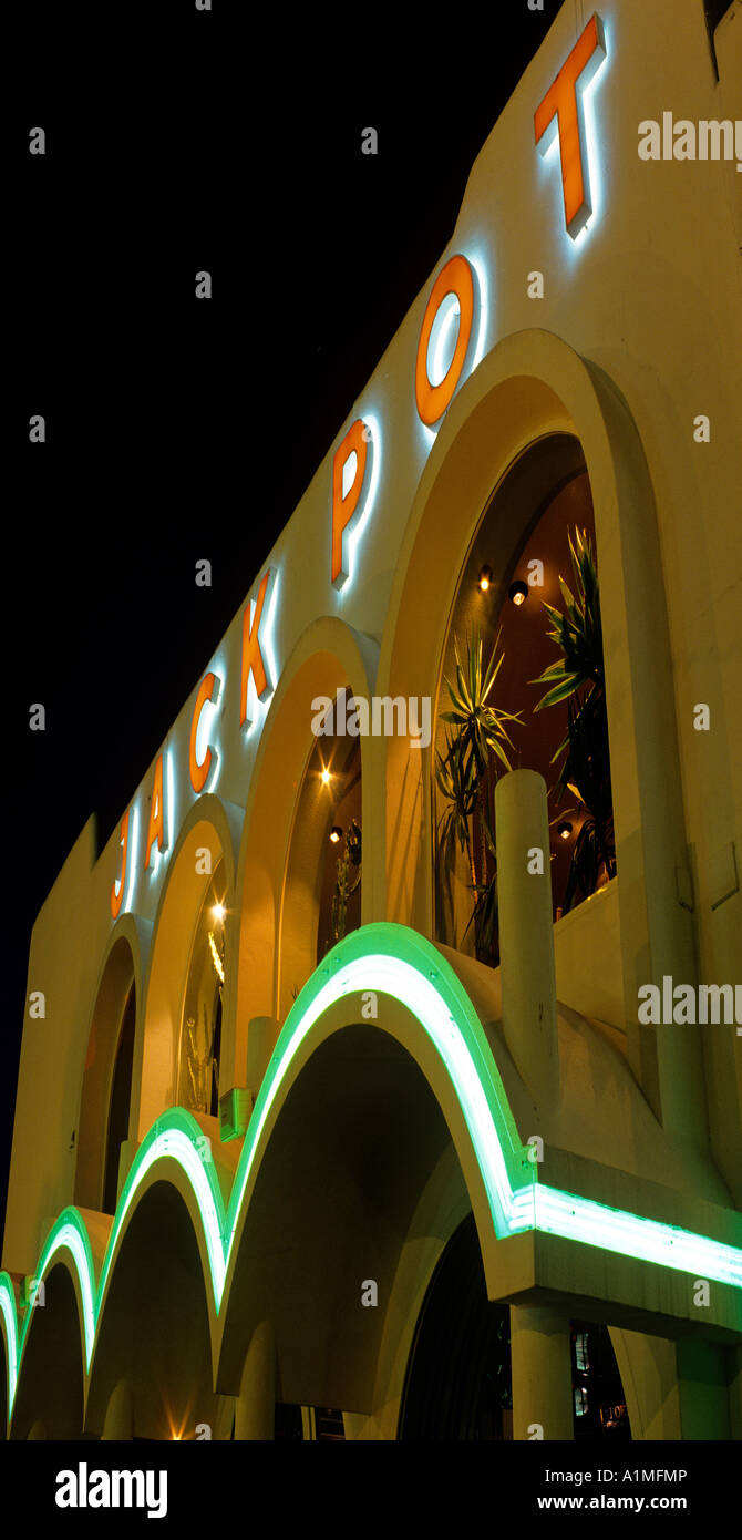 historic picture year of 2004 jackpot restaurant at night city of ibiza ...