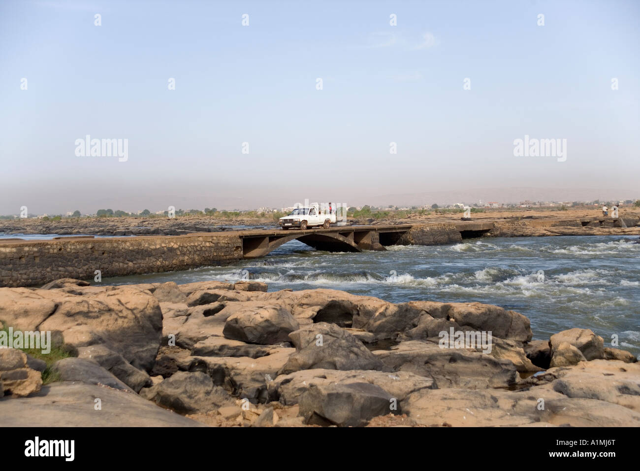 Bridge over the Niger river on the outskirts of Bamako,Mali,West Africa ...