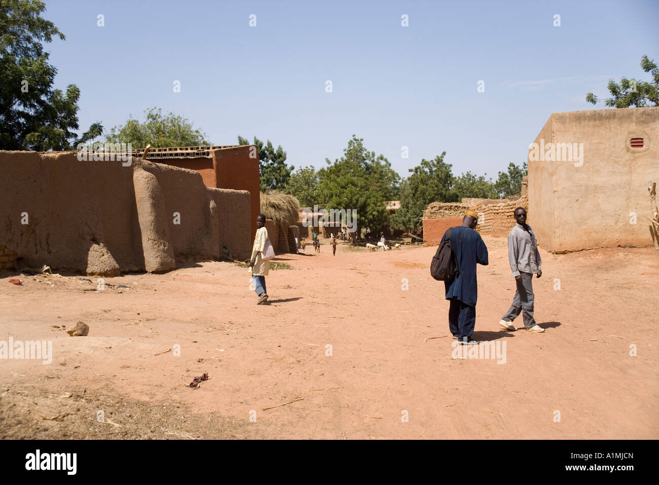 The town of Segoukoro the old Segou,Mali, West Africa Stock Photo - Alamy