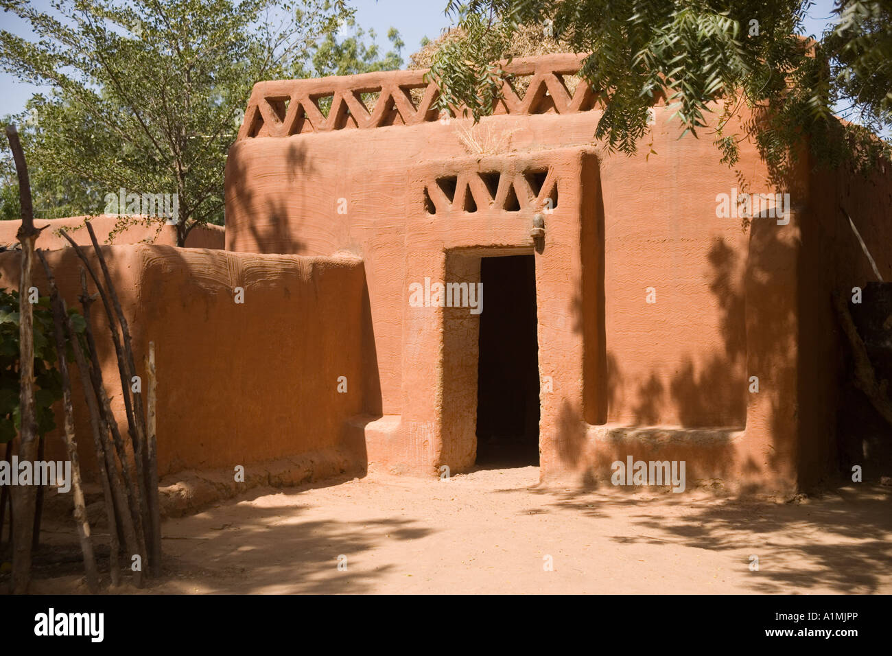 Chiefs house in the town of Segoukoro the old Segou,Mali, West Africa ...