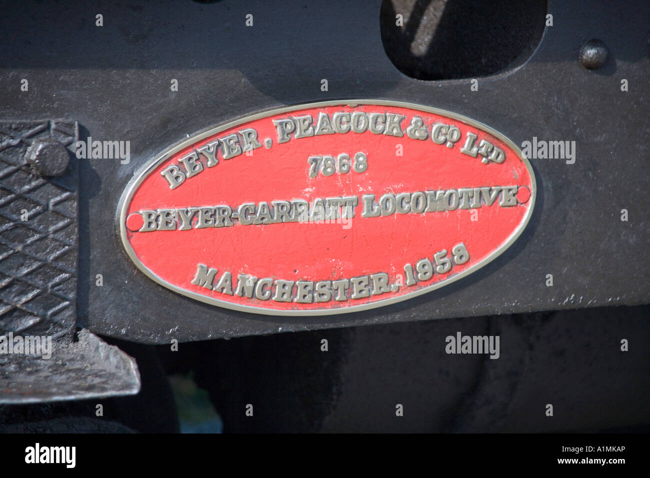 Beyer-Garratt NGG16 locomotive formerly from South Africa at Rhyd Ddu ...