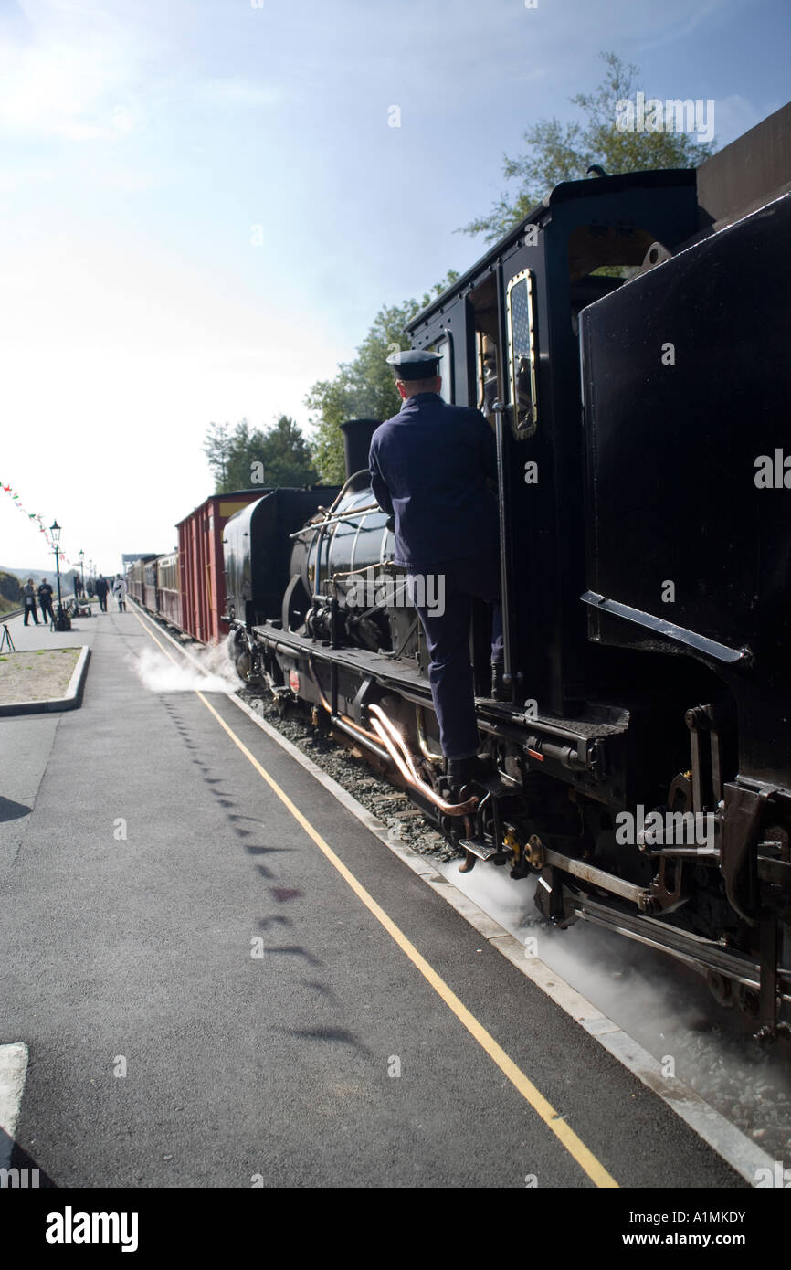 Beyer-Garratt NGG16 locomotive formerly from South Africa at Rhyd Ddu ...