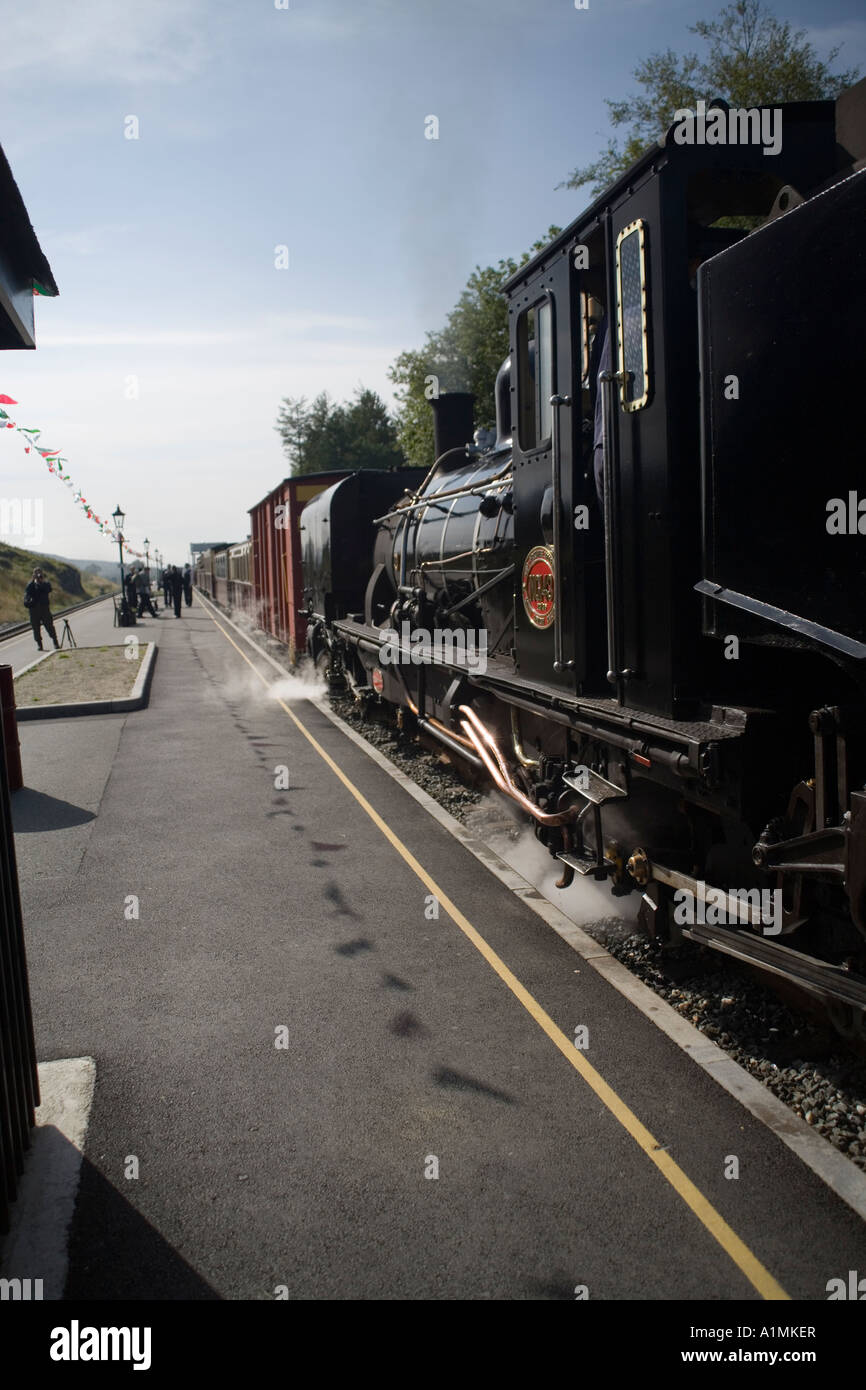 Beyer-Garratt NGG16 locomotive formerly from South Africa at Rhyd Ddu ...