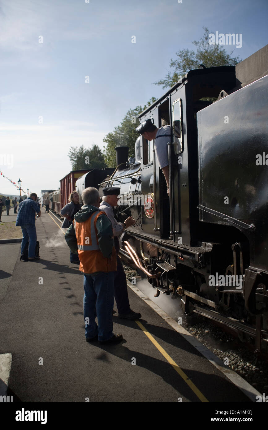 Beyer-Garratt NGG16 locomotive formerly from South Africa at Rhyd Ddu ...