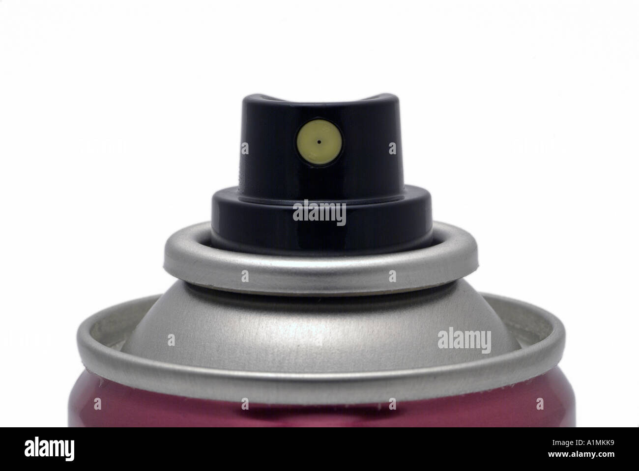 Top of an Aerosol Spray Can Against a White Background Stock Photo - Alamy