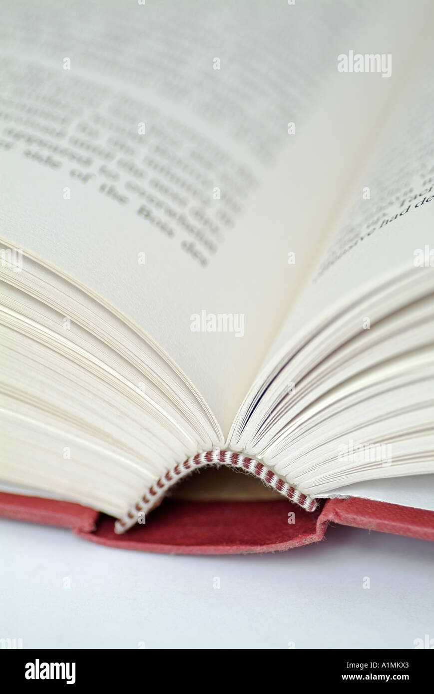 Open Book, Close Up Stock Photo - Alamy