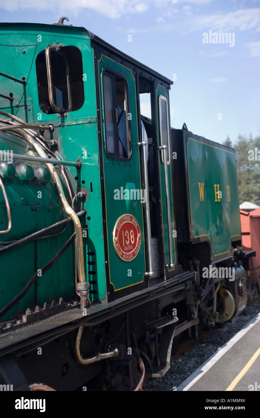 Beyer-Garratt NGG16 locomotive formerly from South Africa at Rhyd Ddu ...