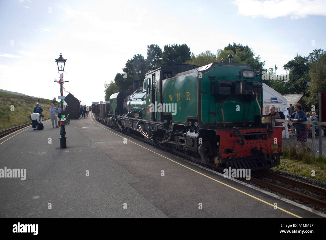 Beyer-Garratt NGG16 locomotive formerly from South Africa at Rhyd Ddu ...