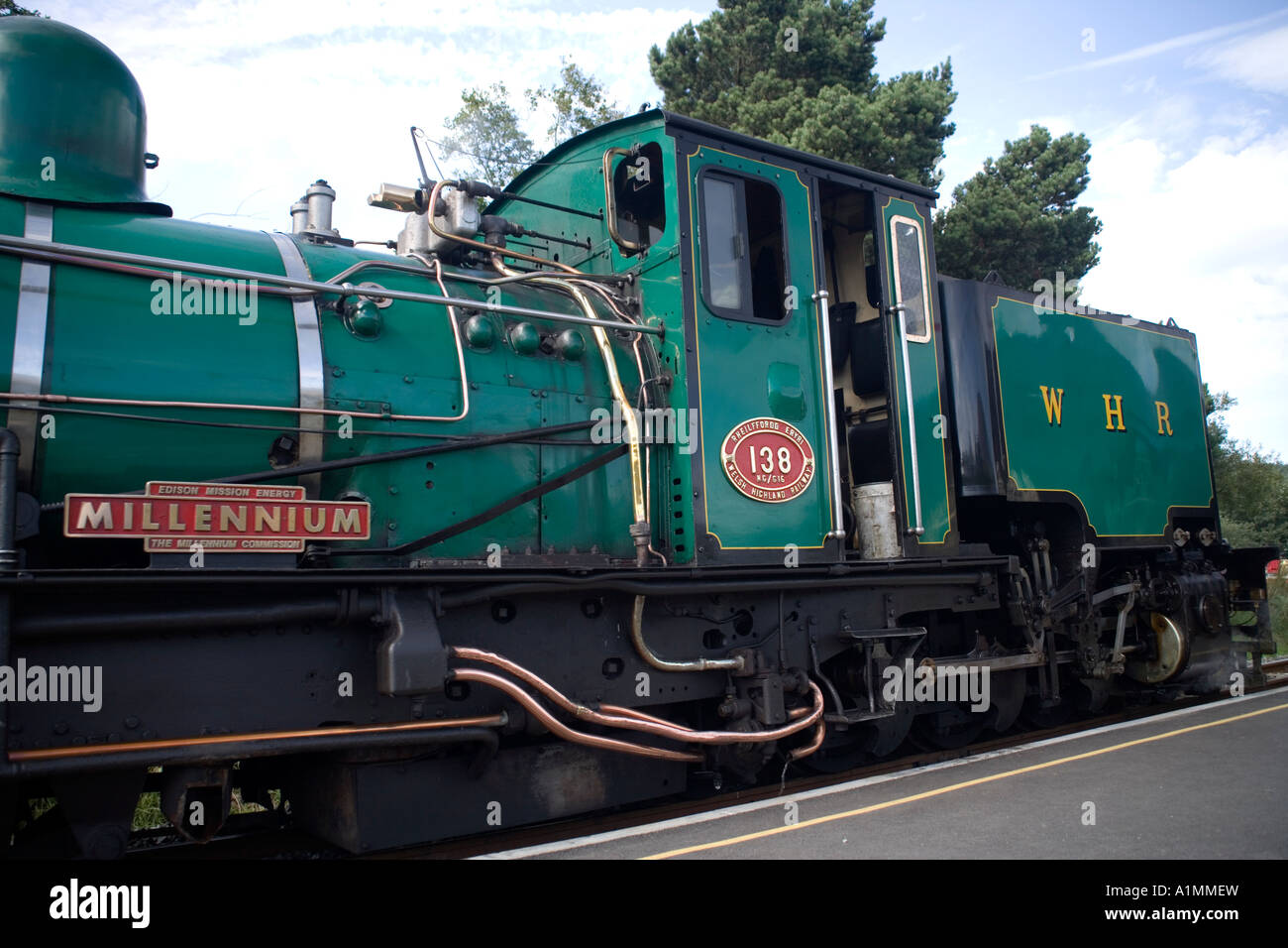 Beyer-Garratt NGG16 locomotive formerly from South Africa at Rhyd Ddu ...