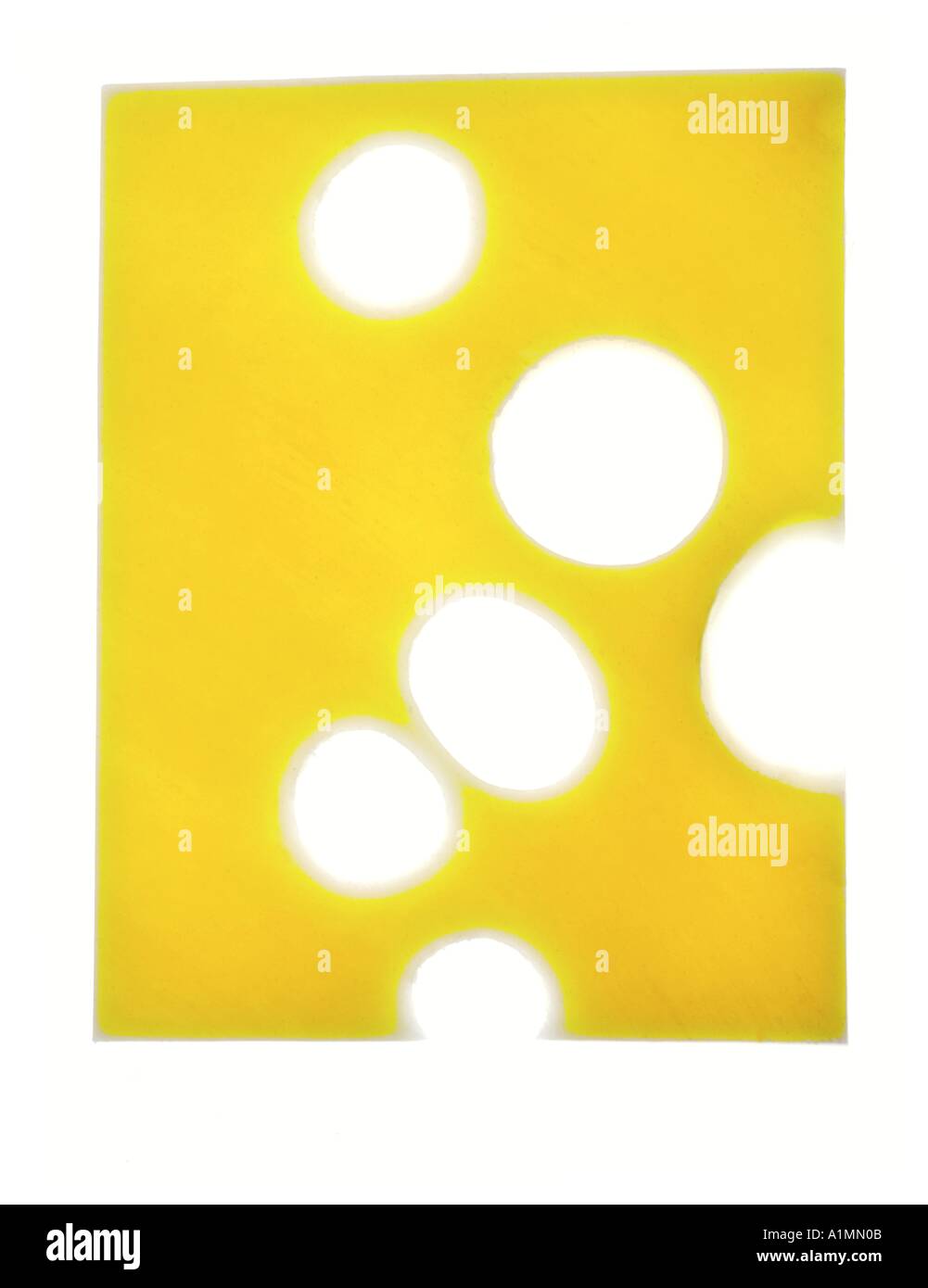 A slice of Emmental cheese 1 Stock Photo - Alamy