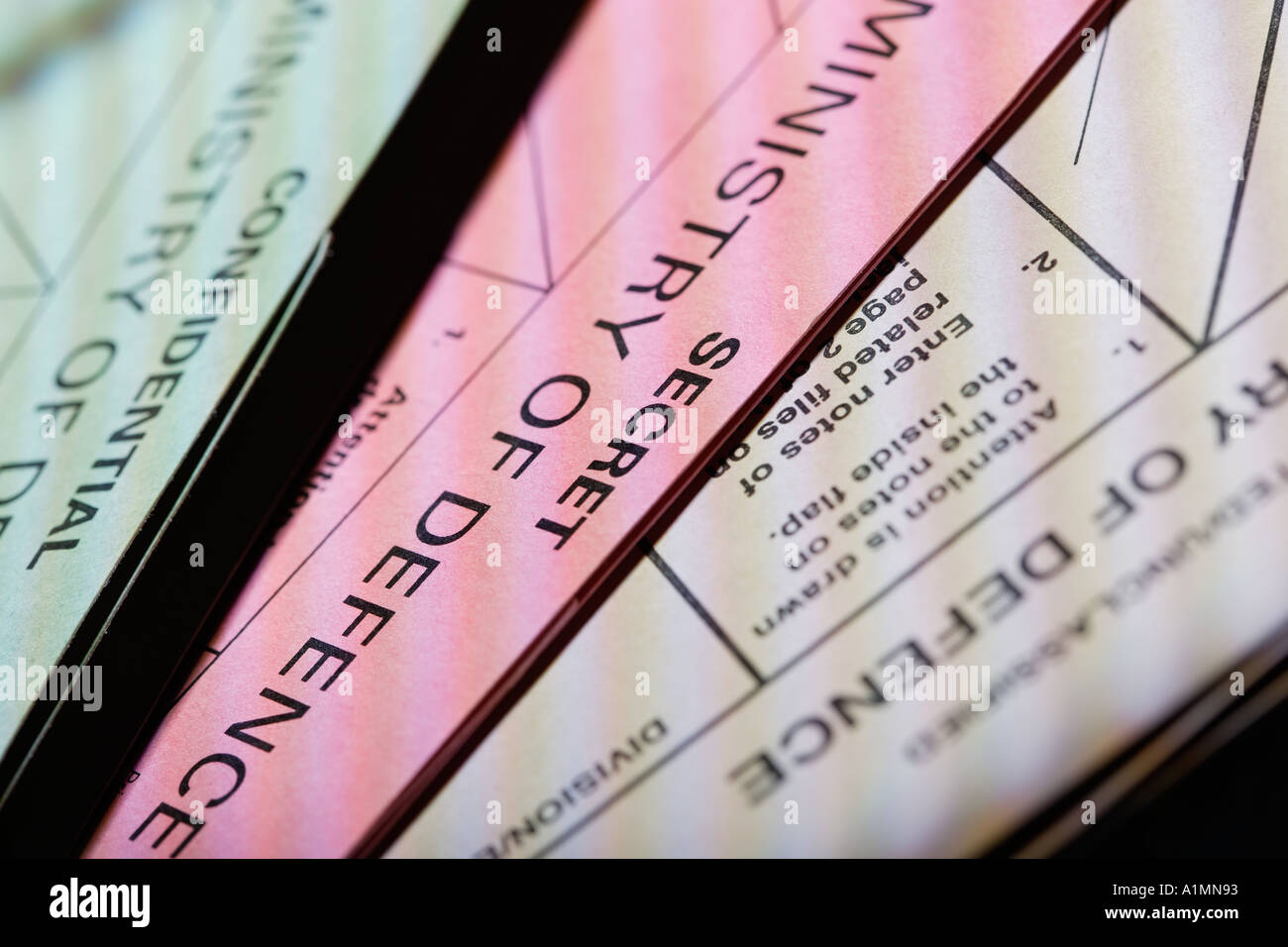 Secret confidential files military defence Stock Photo - Alamy