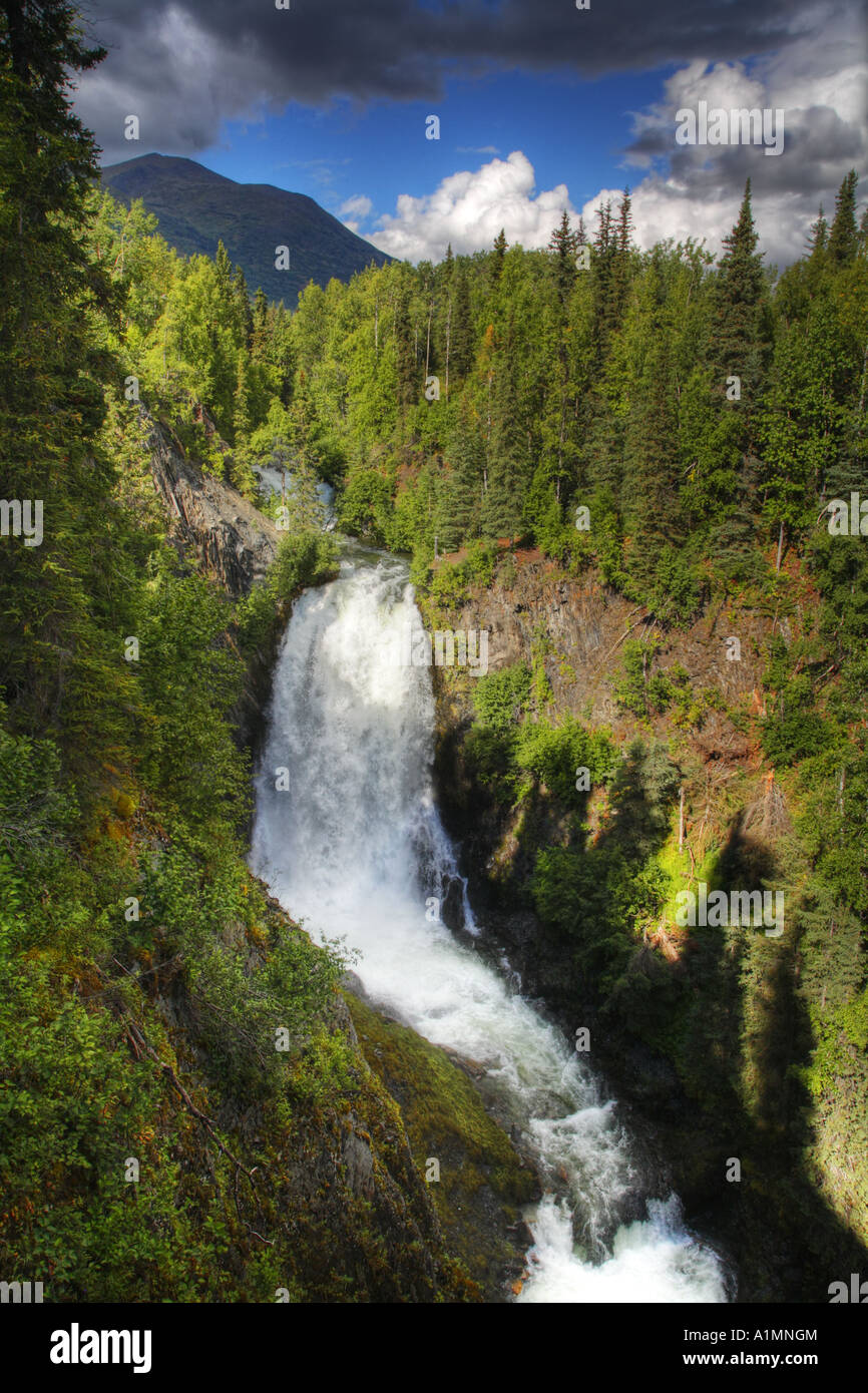 Juneau Falls along the Resurrection Pass Trail Kenai Peninsula Chugach ...
