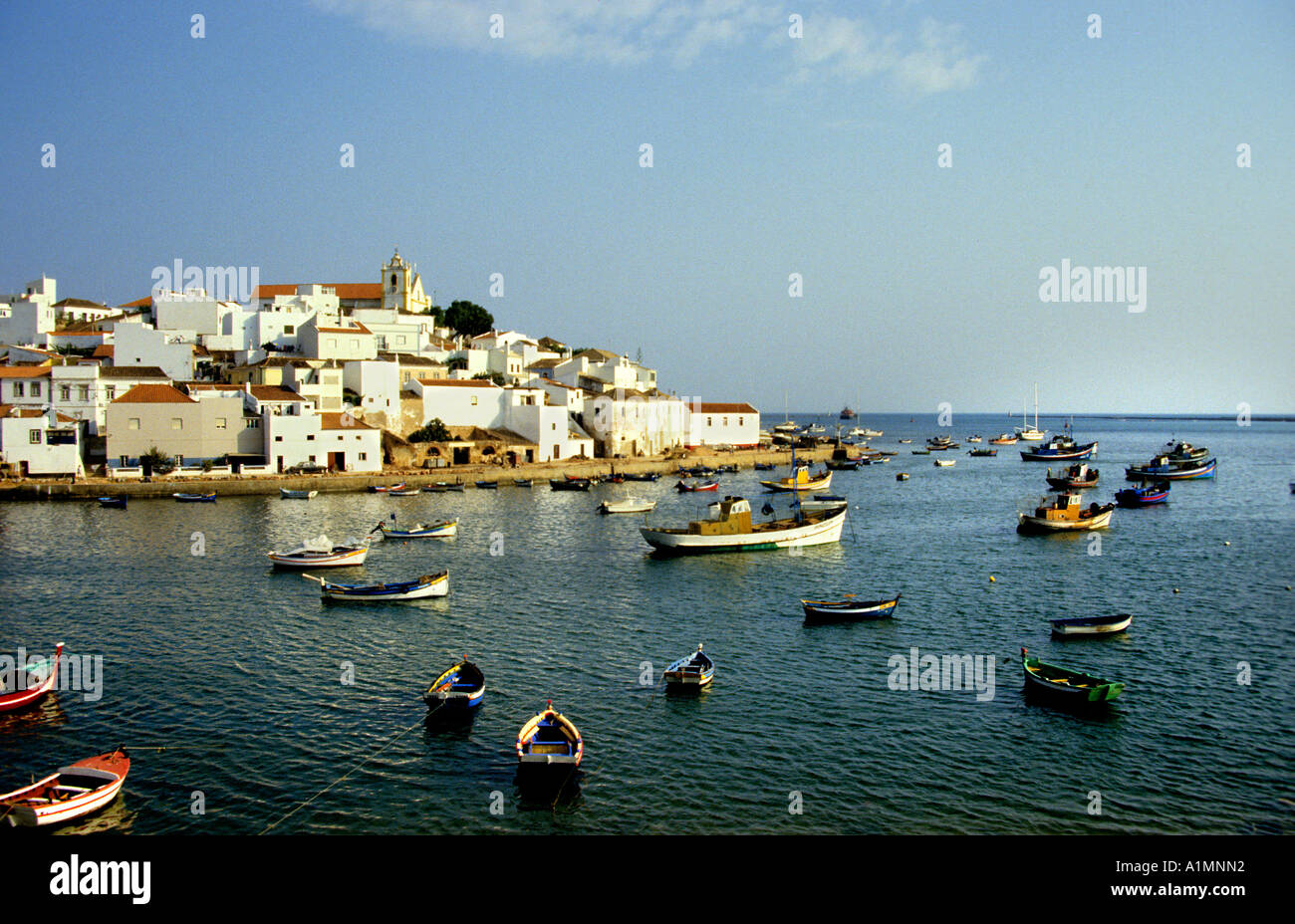 Albufeira Algarve Portugal fishing Port Albufeira Stock Photo - Alamy
