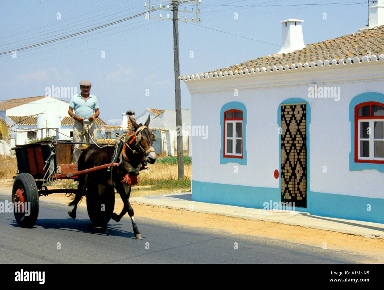 Donkey cart country road hi-res stock photography and images - Alamy