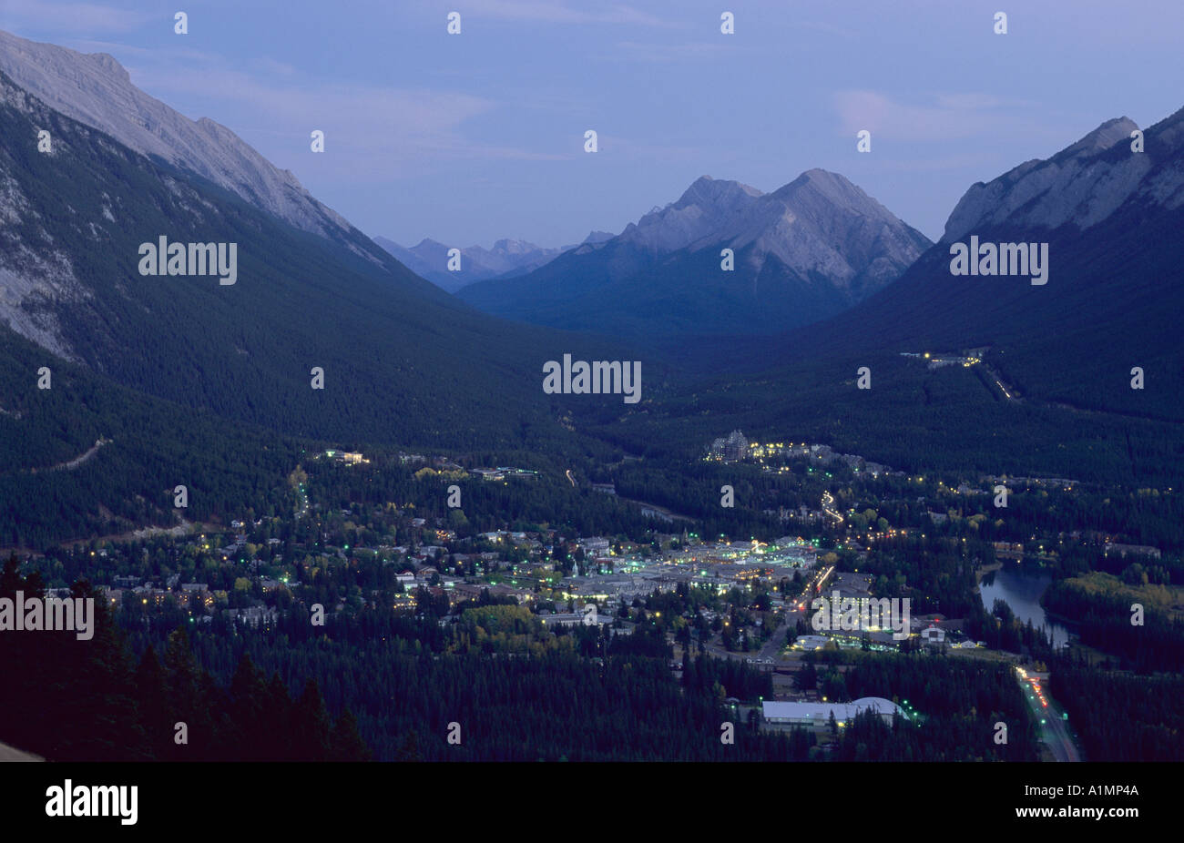 Banff by night Stock Photo - Alamy