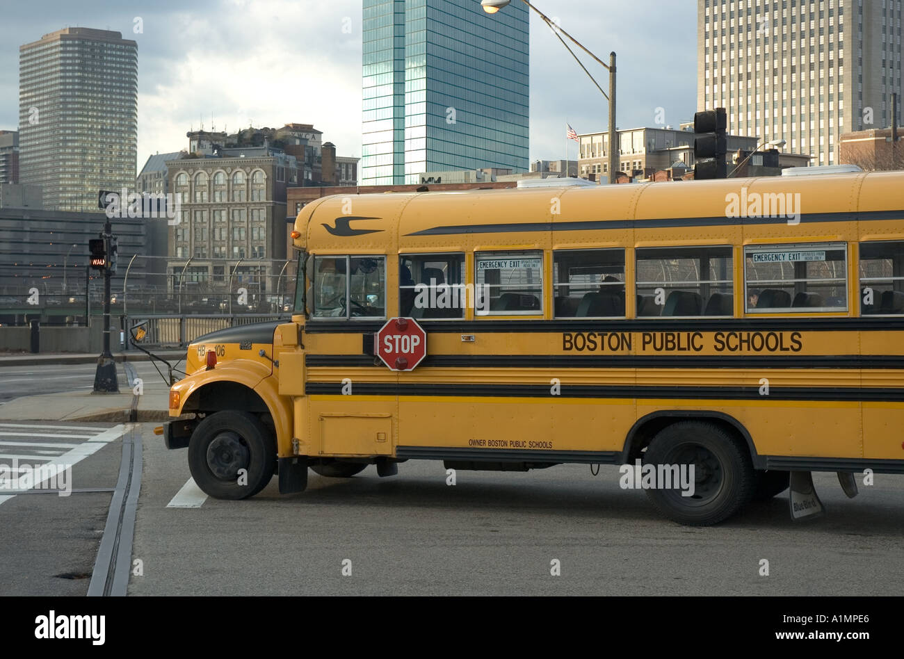 Boston school bus hi-res stock photography and images - Alamy