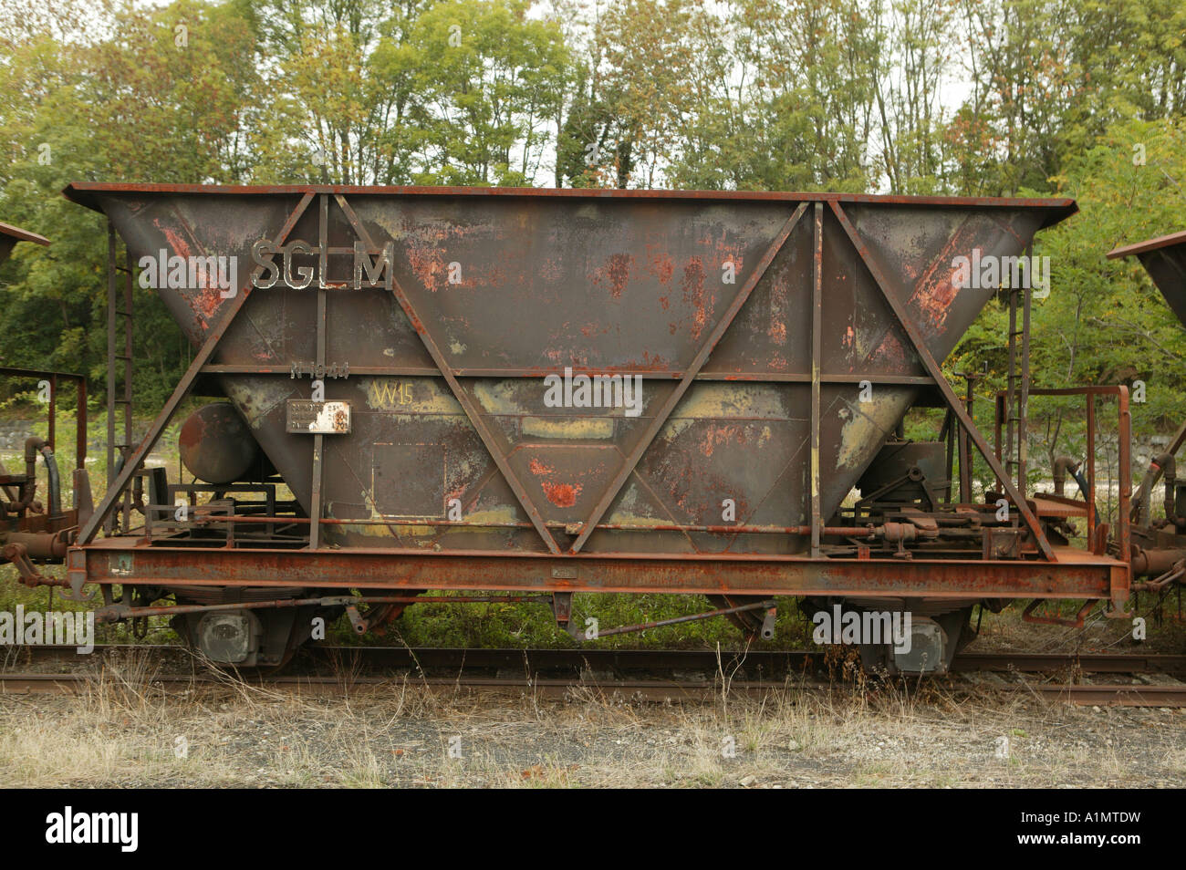 wagon, goods van, truck, boxcar, freight car Stock Photo - Alamy