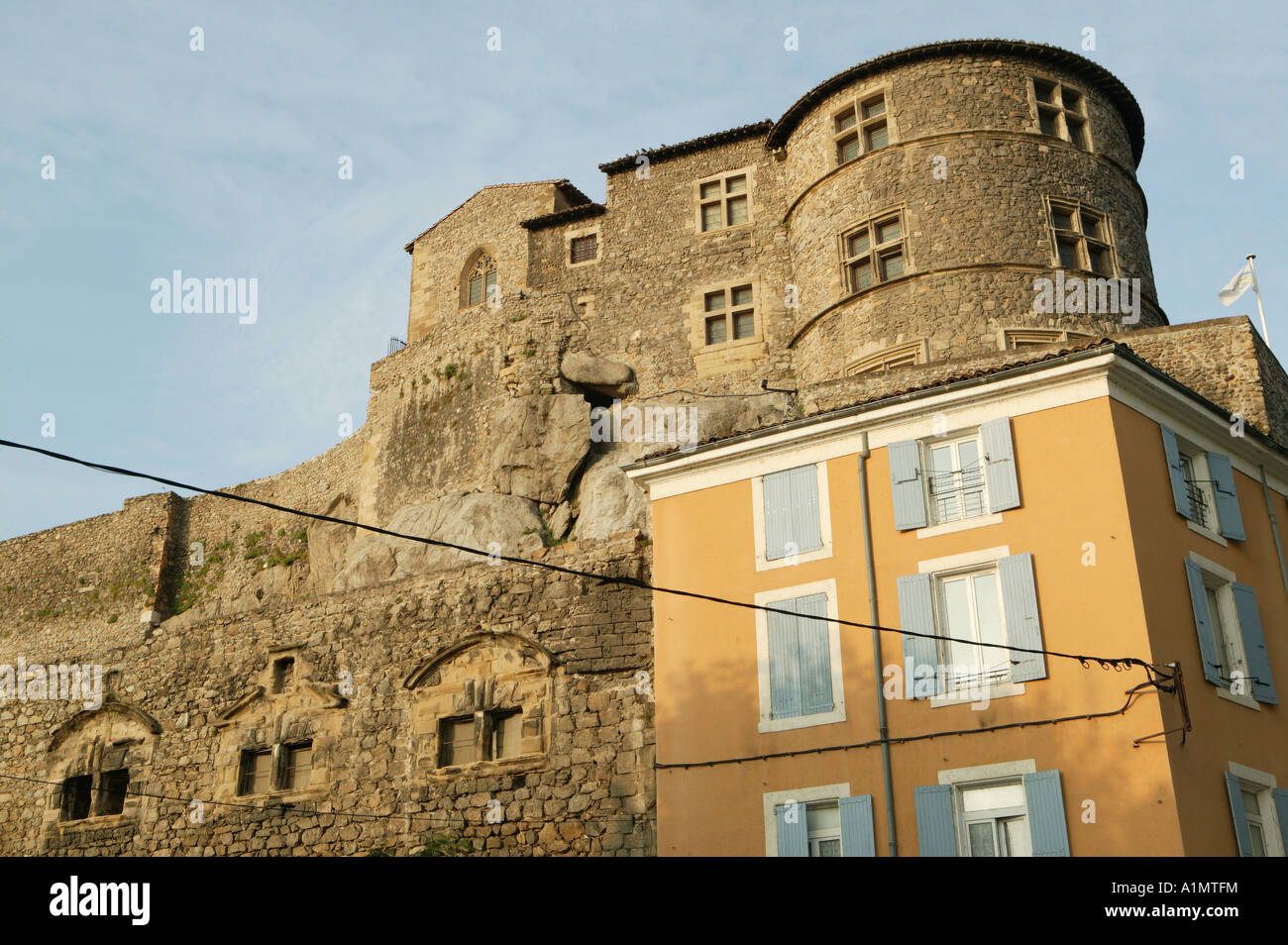 France, Francia, Tournon sur Rhône, castle, old, art, historic, travel ...