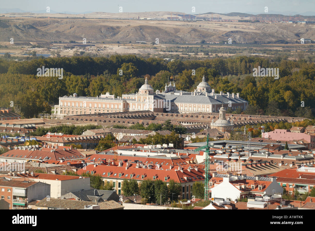 Aerial view of the town of Aranjuez in Madrid Stock Photo - Alamy