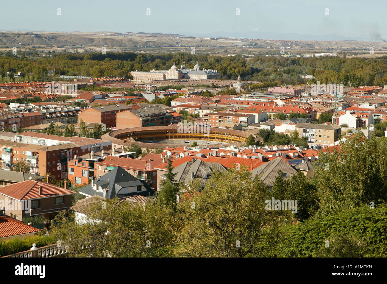 Aerial view of the town of Aranjuez in Madrid Stock Photo - Alamy
