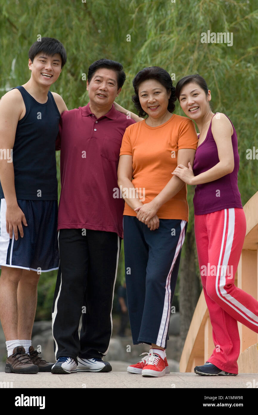 Family smiling together Stock Photo - Alamy