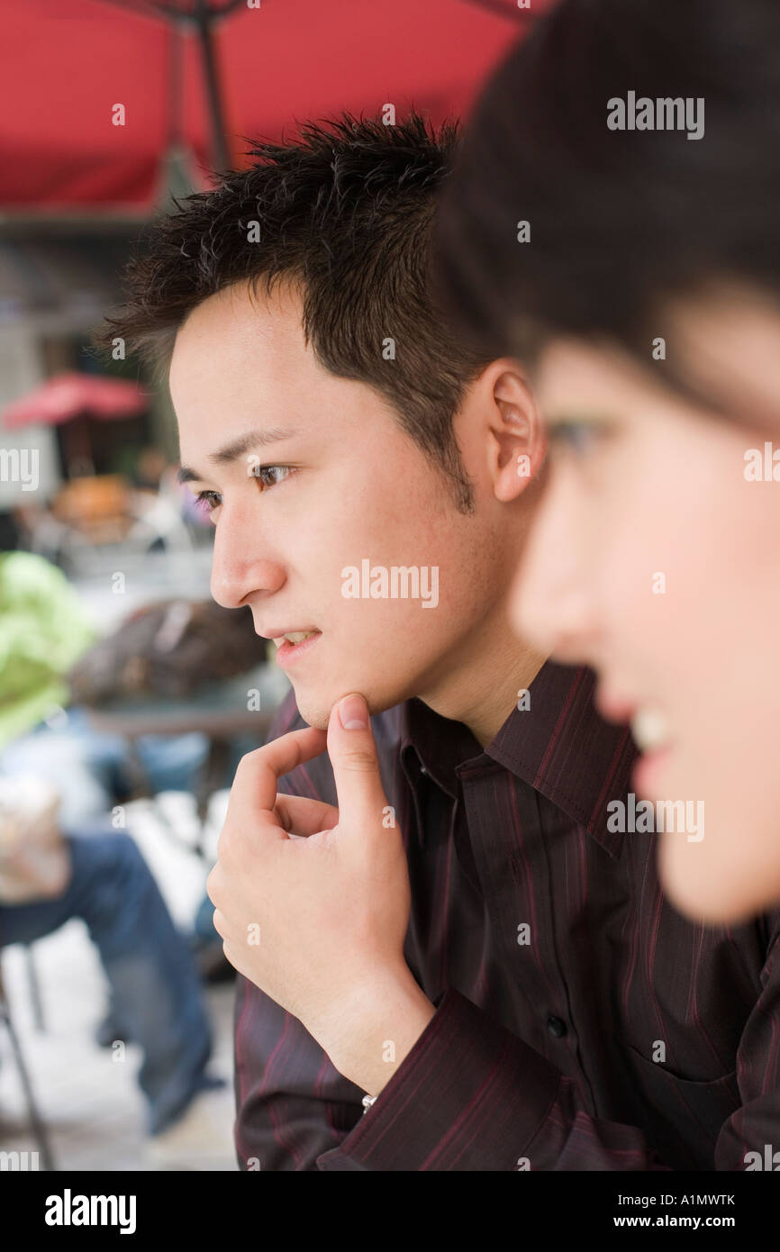 Scratching chin hi-res stock photography and images - Alamy