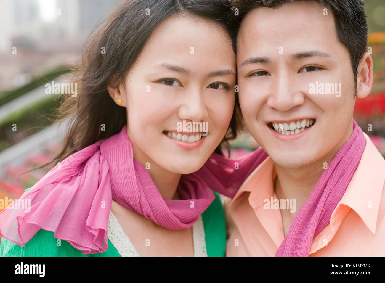 Sharing scarf hi-res stock photography and images - Alamy