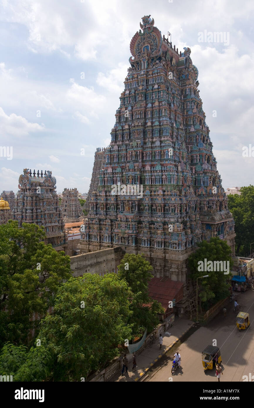 Minakshi india hindu temple tamil nadu asia tower hi-res stock ...