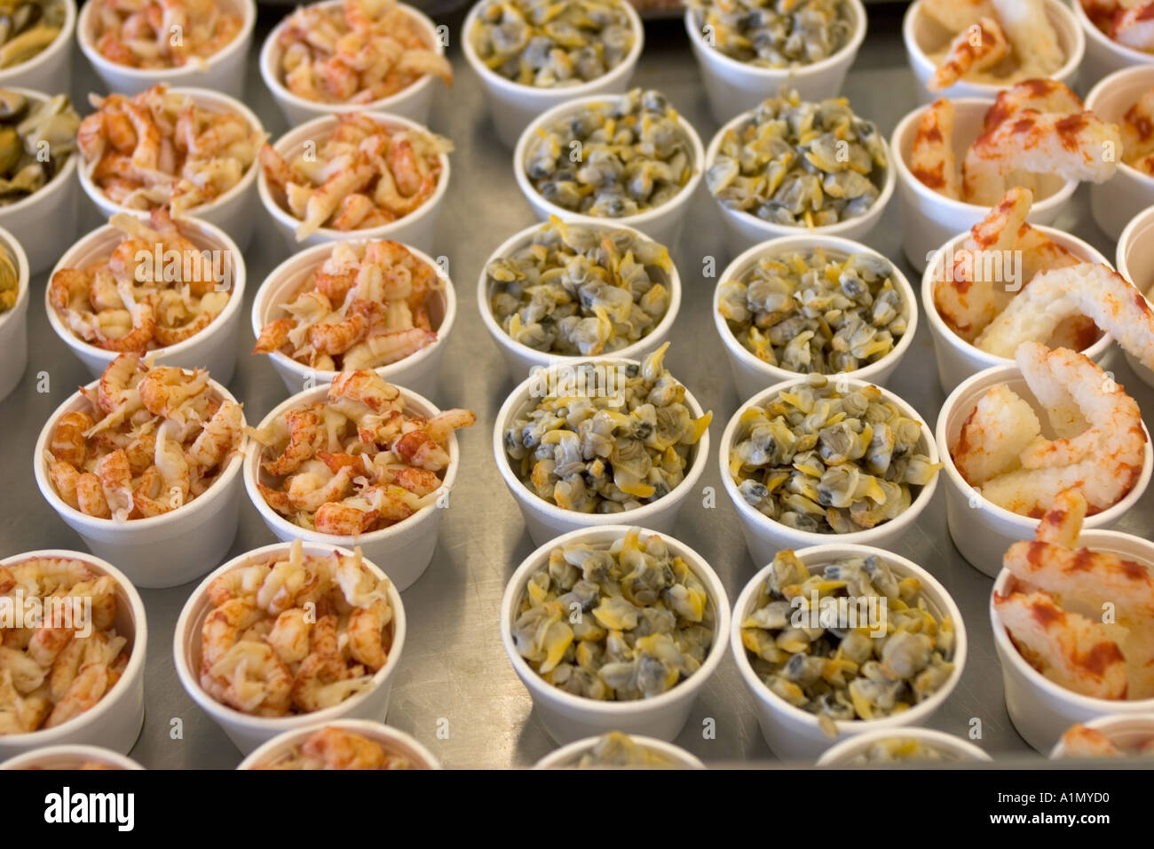 Fish Market Seafood Stall Whitstable Kent England UK Stock Photo - Alamy