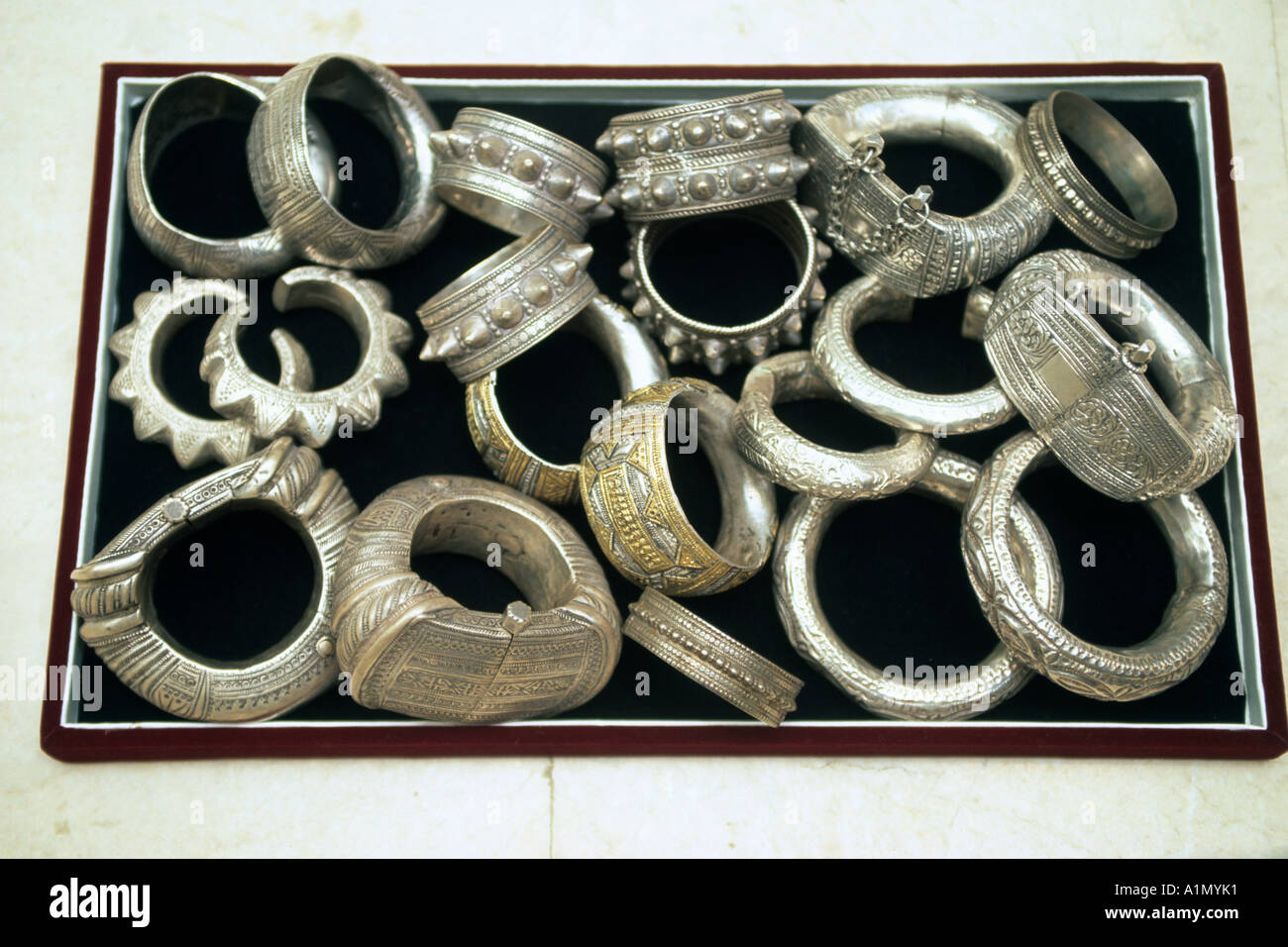 Silver Jewellery Muscat Oman Stock Photo - Alamy