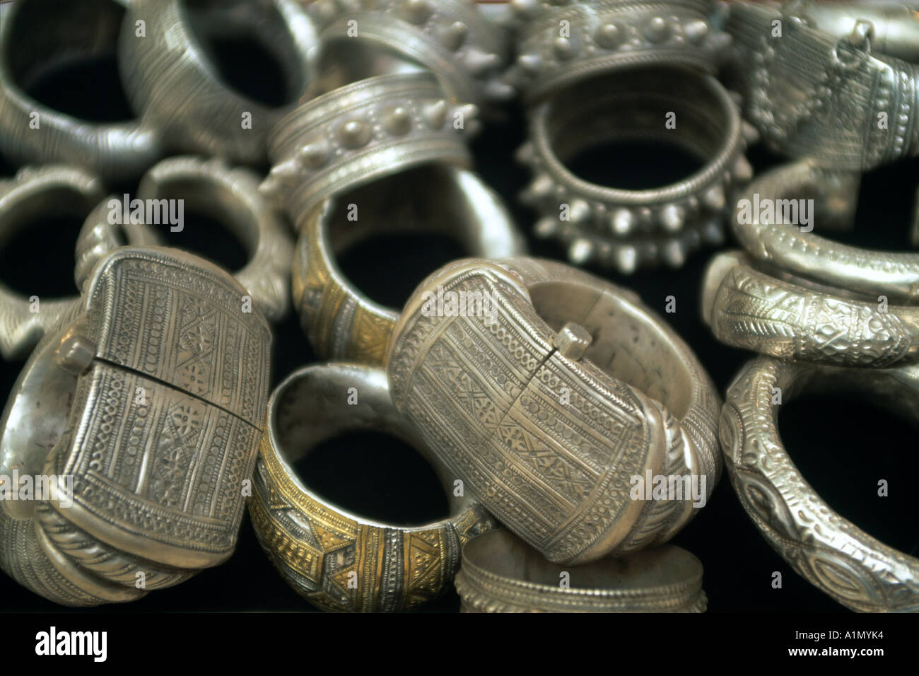 Silver Jewellery Muscat Oman Stock Photo - Alamy