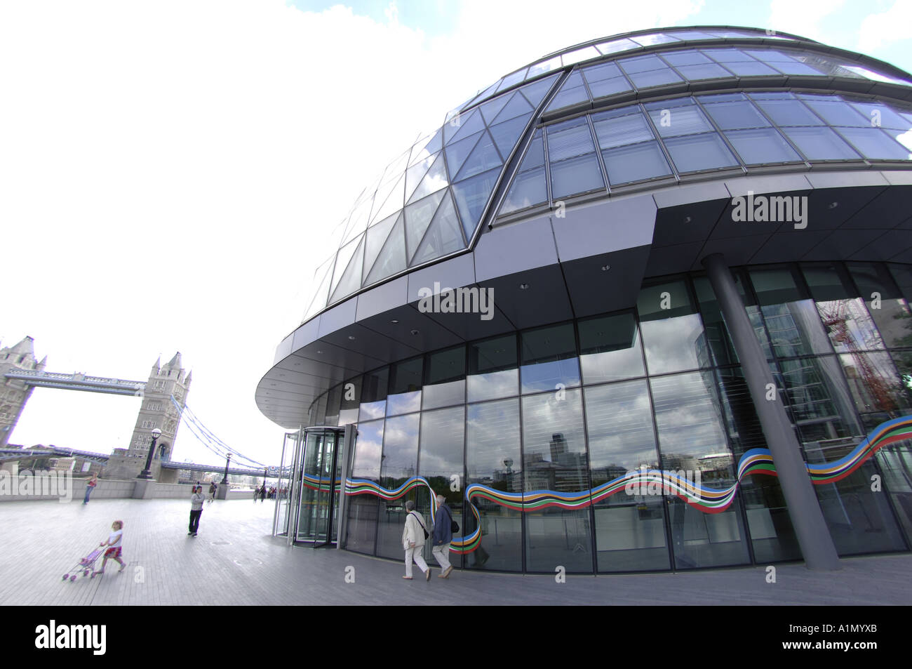tourist visitor London City Hall London England English travel tourism ...