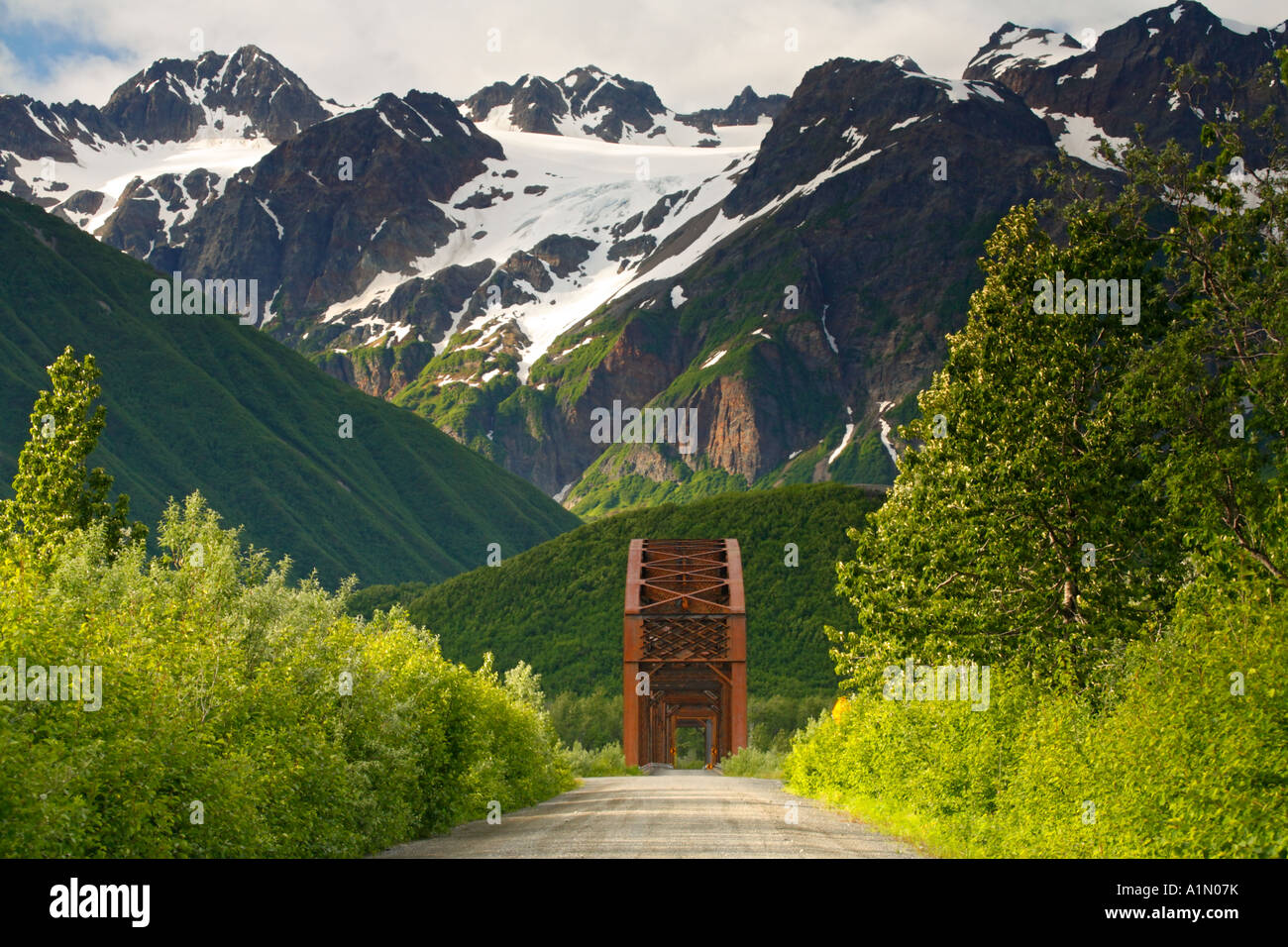 Million Dollar Bridge crossing the Copper River Cordova Copper River ...