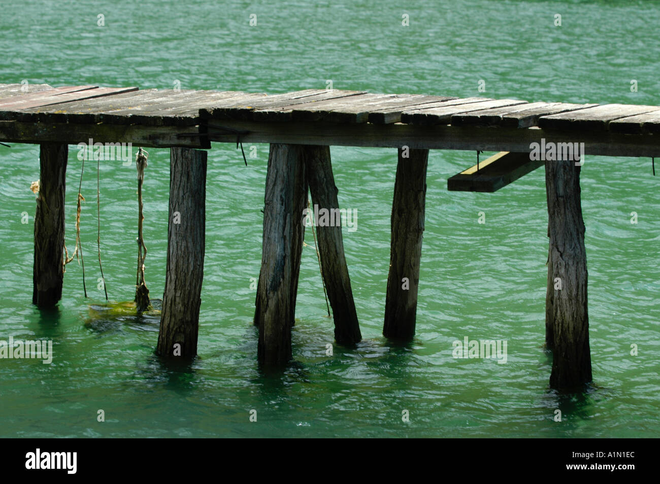 bridge in shallow water Stock Photo - Alamy
