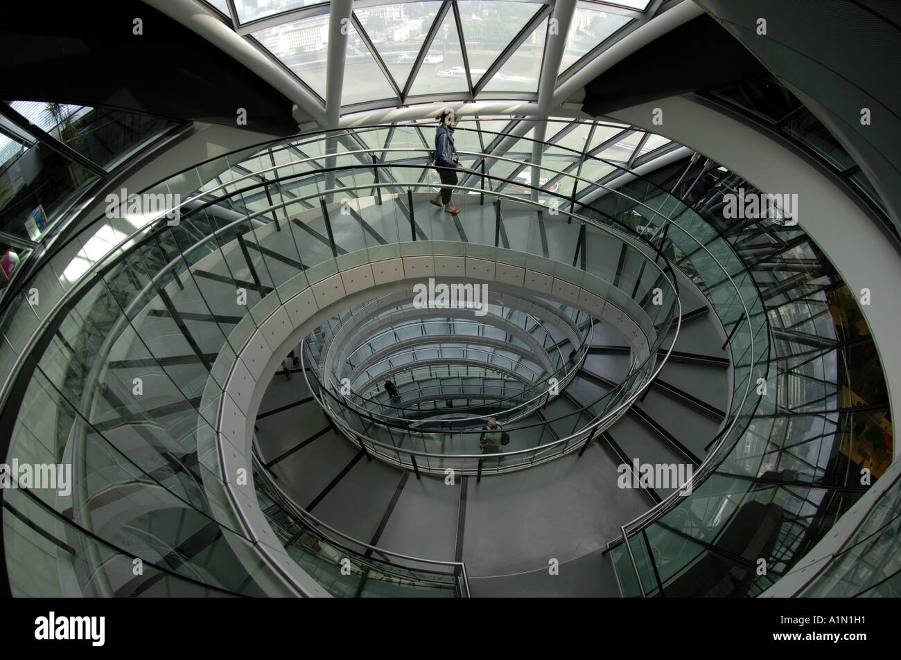 inside interior day daylight London City Hall London England English ...