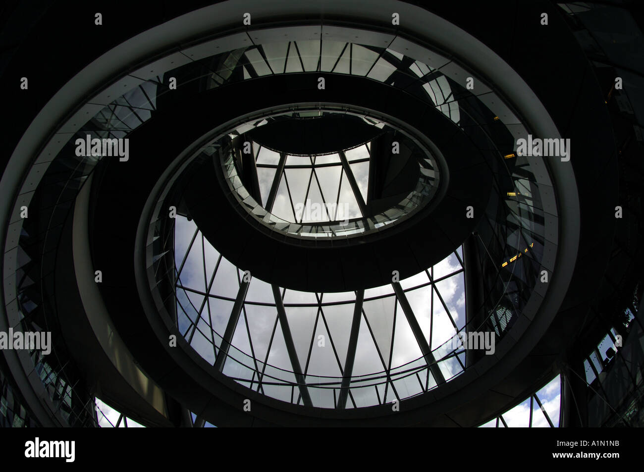 inside interior day daylight London City Hall London England English ...