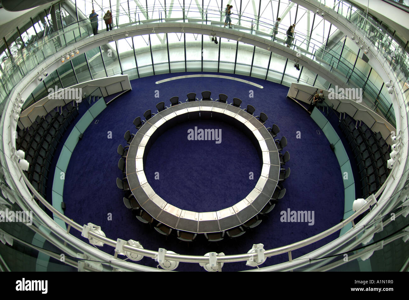 inside interior day daylight London City Hall London England English ...