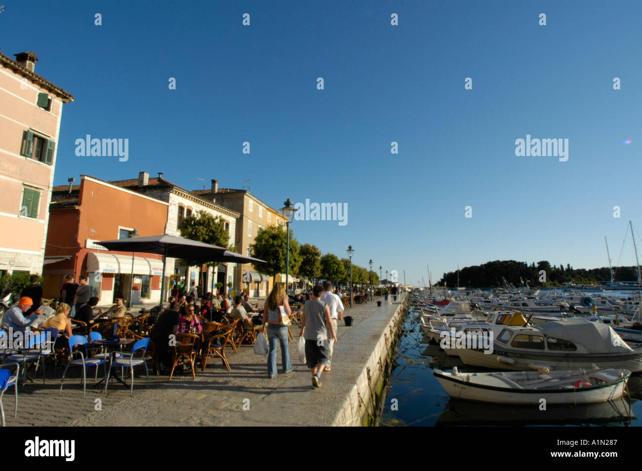 Rovinj, seaside walk Stock Photo - Alamy