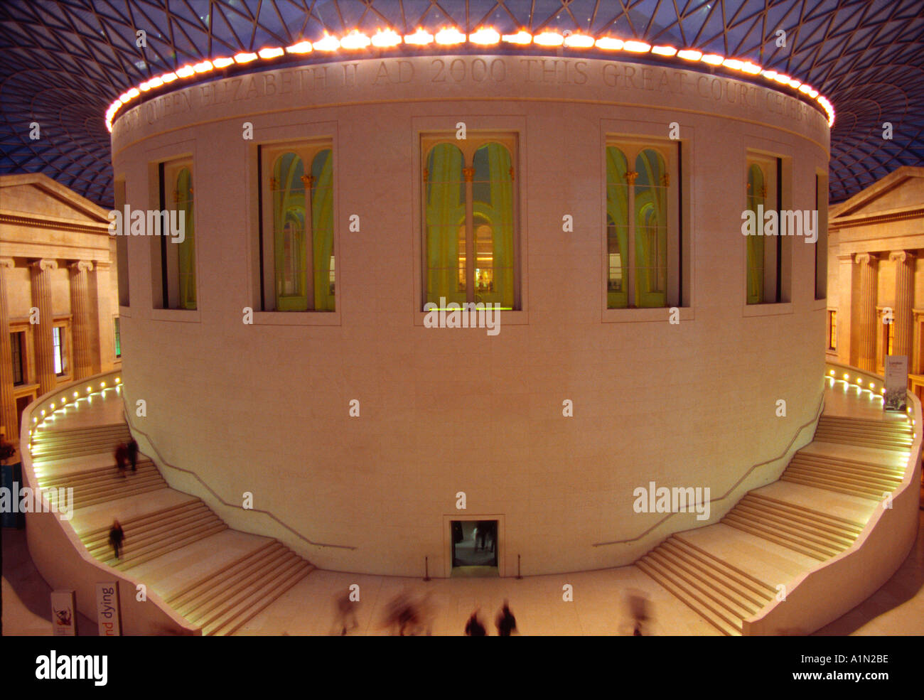 The Great Court at night British Museum London Stock Photo - Alamy