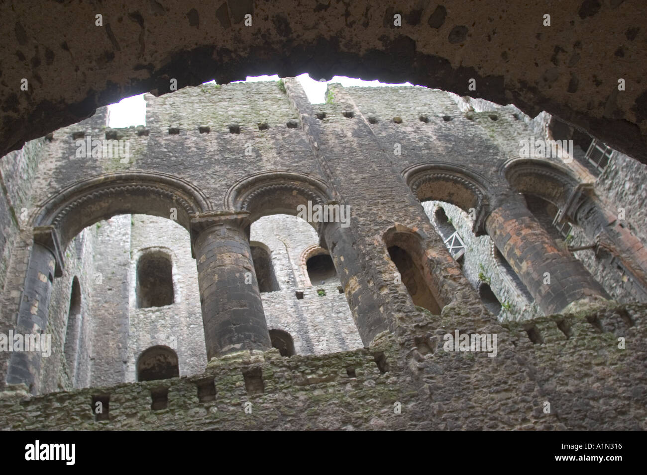 Interior of Rochester Castle Kent England UK Stock Photo - Alamy
