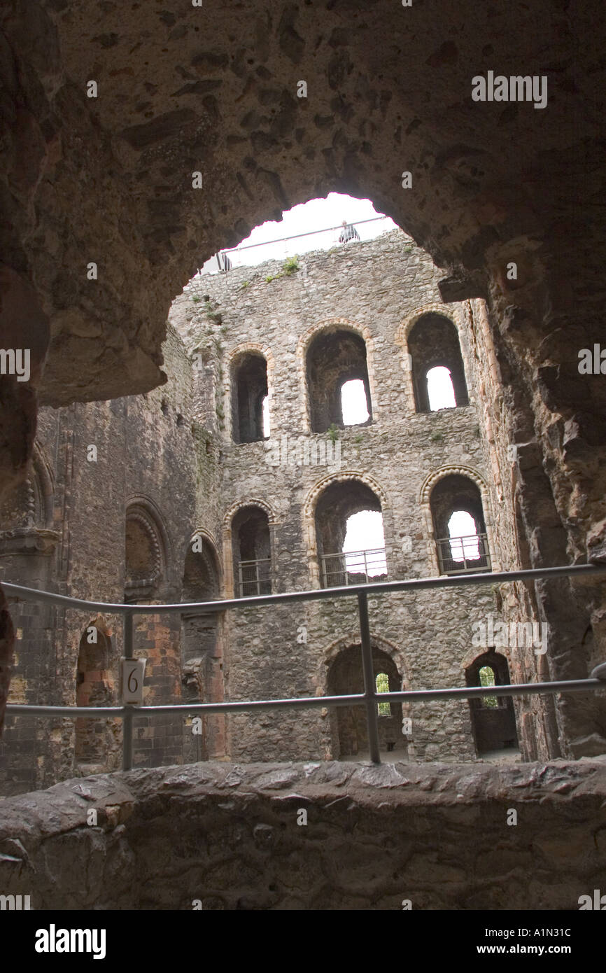 Interior of Rochester Castle Kent England UK Stock Photo - Alamy