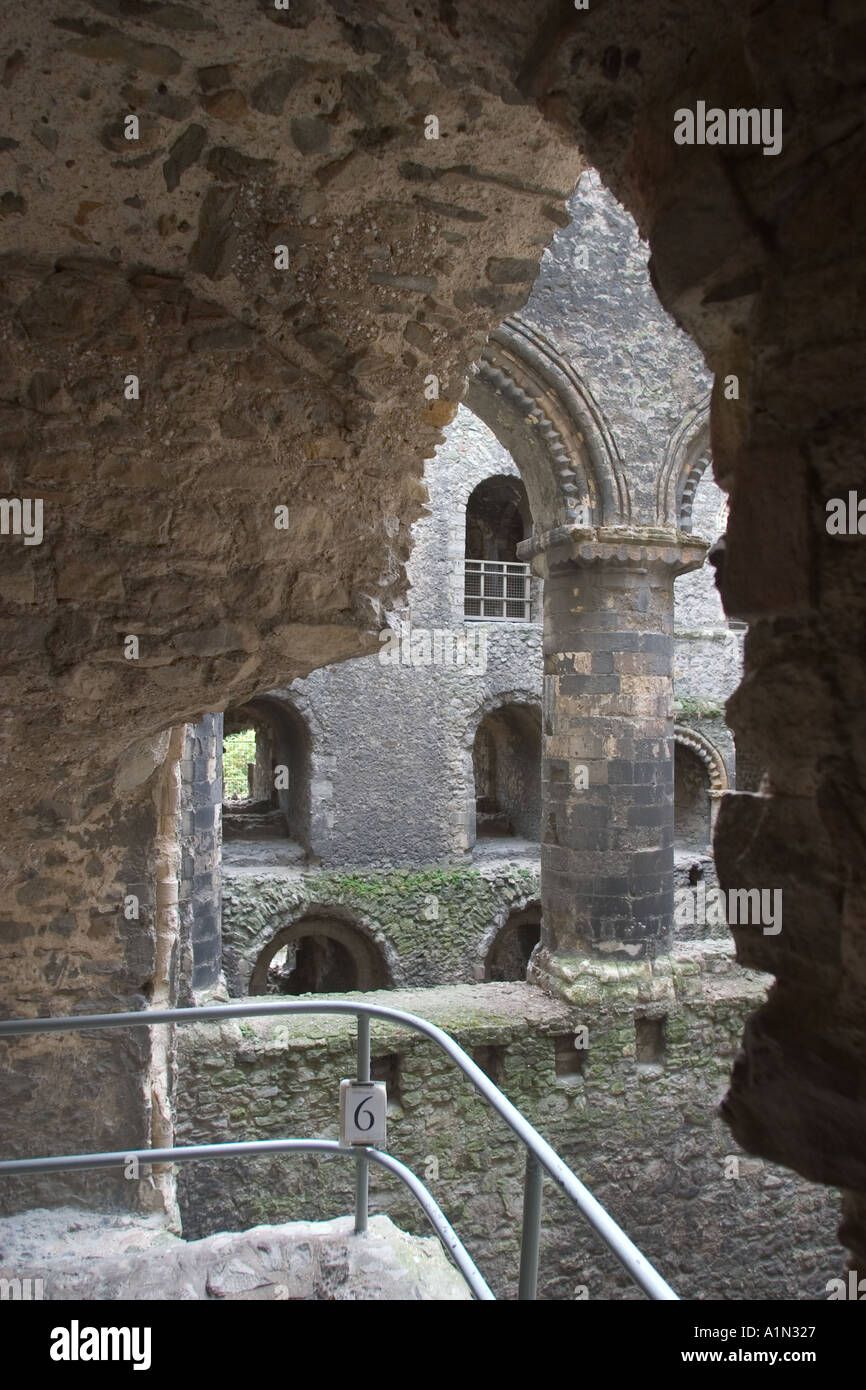 Interior of Rochester Castle Kent England UK Stock Photo - Alamy