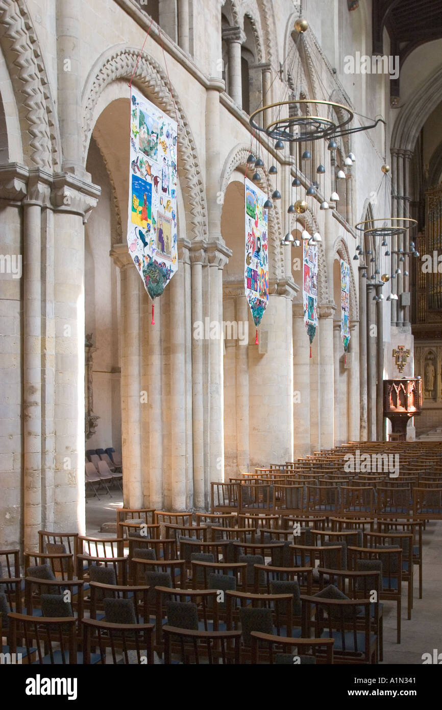 Interior of Rochester Cathedral Rochester Kent UK Stock Photo - Alamy