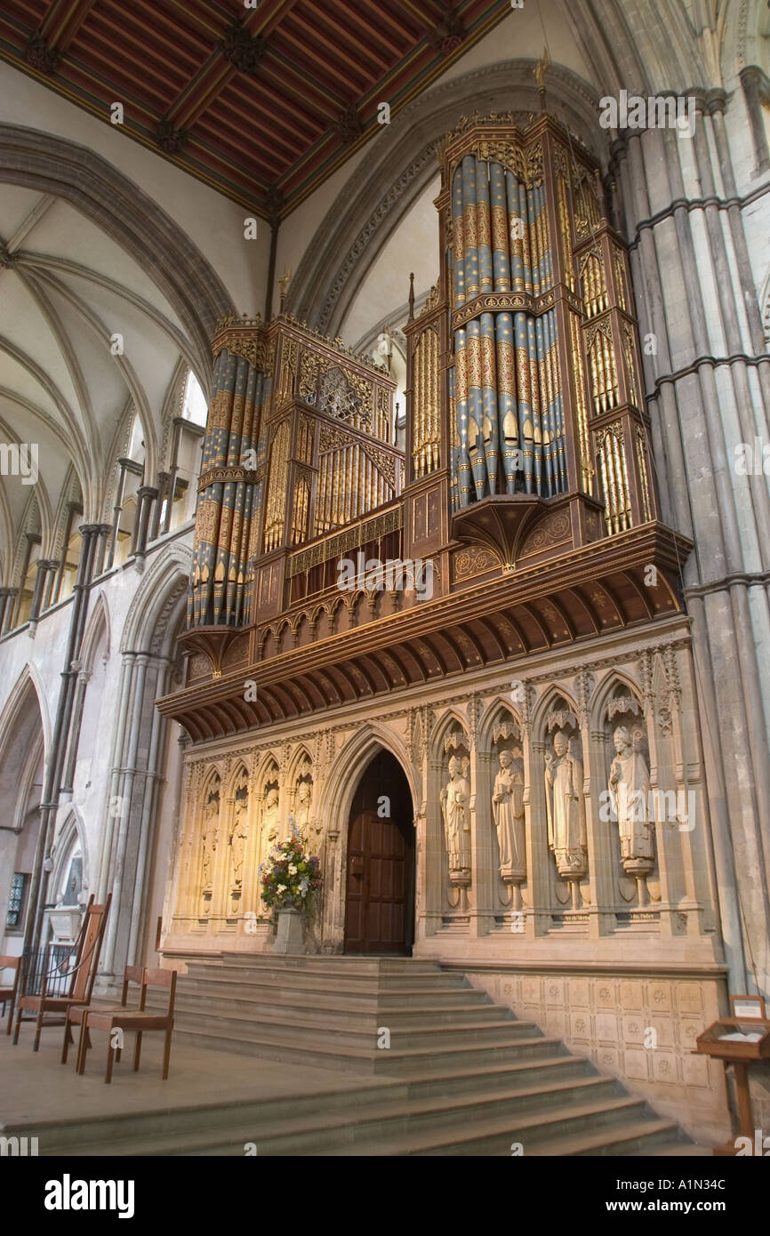 Interior of Rochester Cathedral Rochester Kent UK Stock Photo - Alamy
