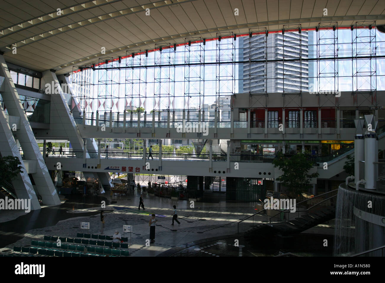 Inside the Asian trade center at Osaka port Japan Asia popular with ...
