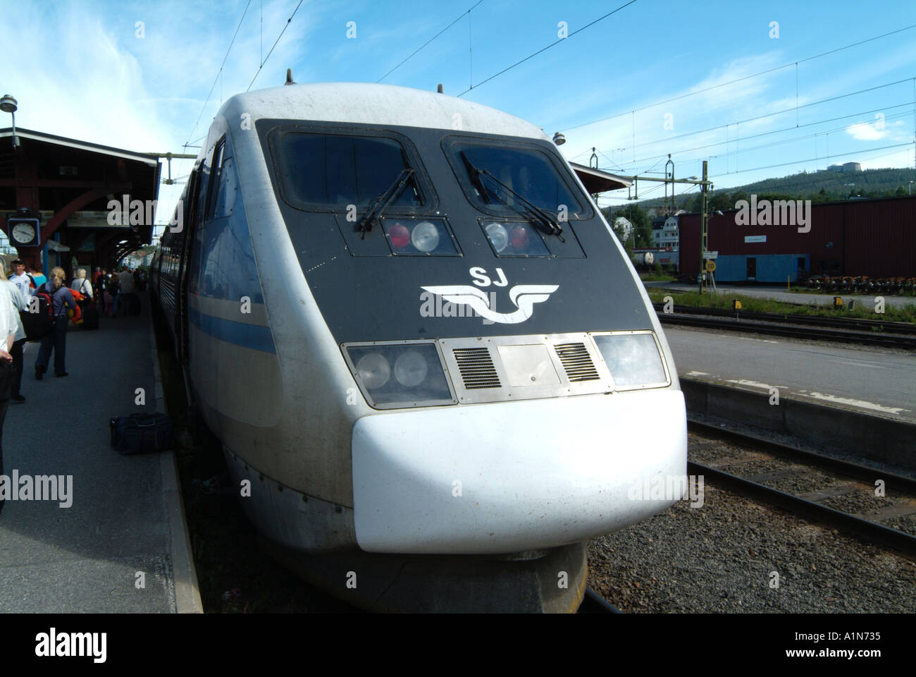 sweden swedish high speed train x2000 fast travel rail railway ...