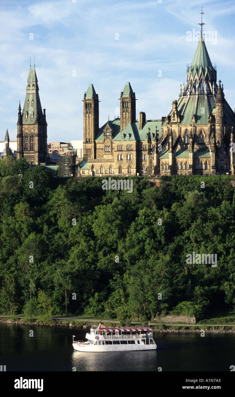 Ottawa city skyline government building Capital city Canada Stock Photo ...