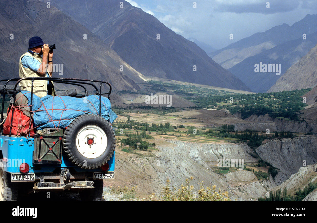 Photographer Jeeping through Western Pakistan near the Lowari Pass ...